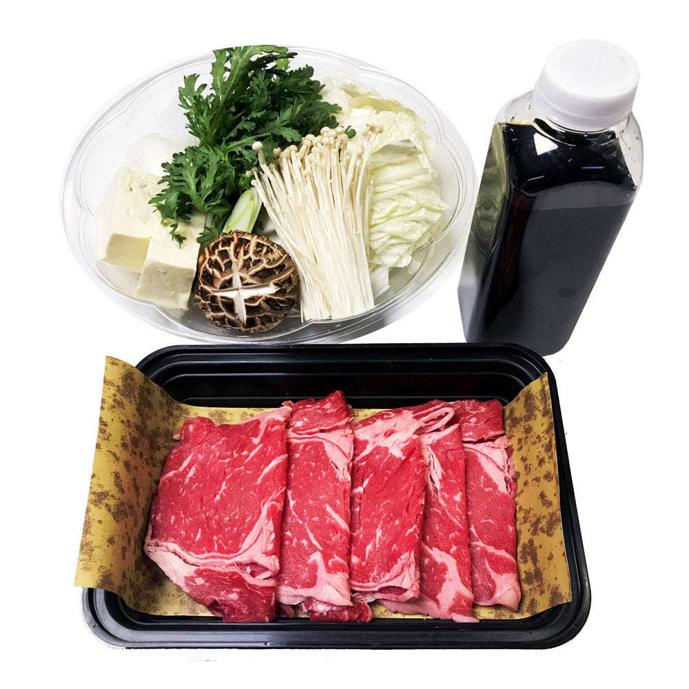 Beef Sukiyaki Pre-Assembled Nabe Set (UNCOOKED) – DainobuNYC